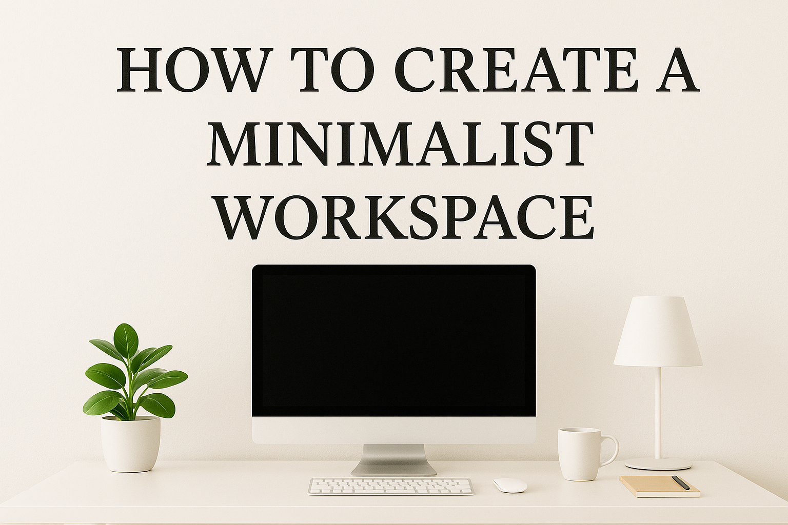 How to Create a Minimalist Workspace | Hold It Home