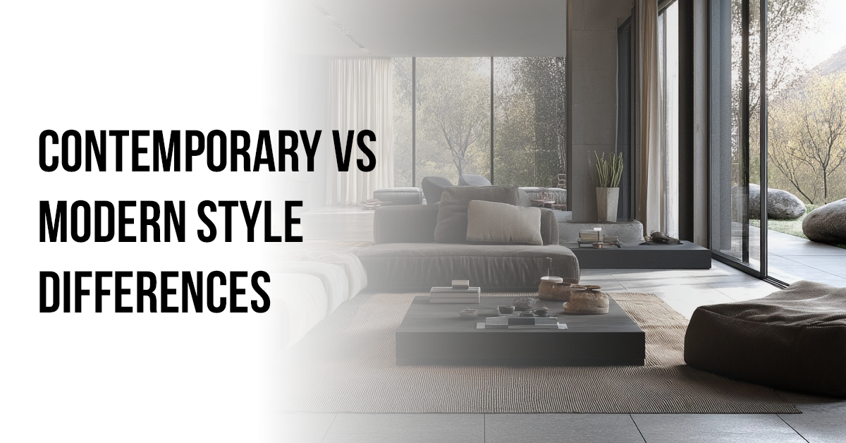 Contemporary vs Modern Style Differences | Hold It Home